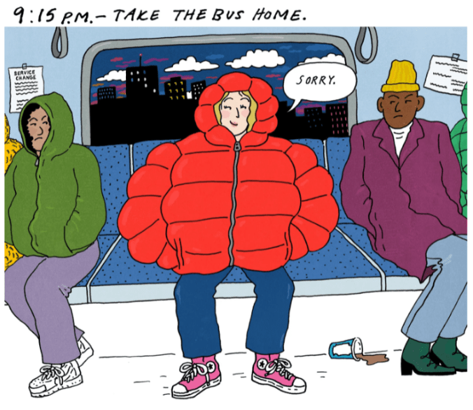 The Very Big Red Coat | Scenic Writer's Shack